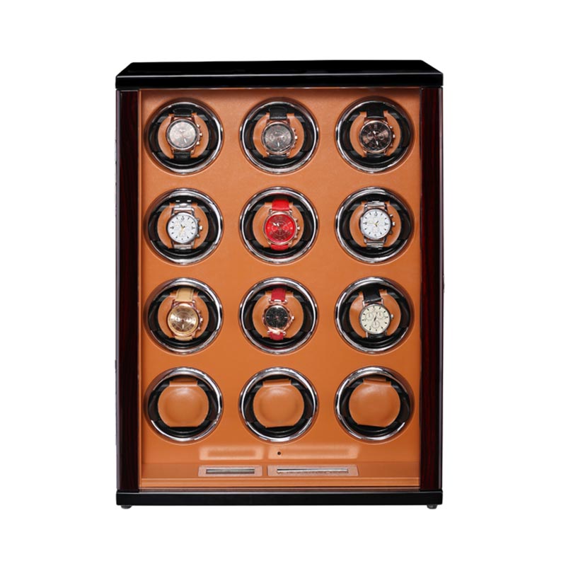Custom 12 Slot Leather Watch Box Supplier - SUPER